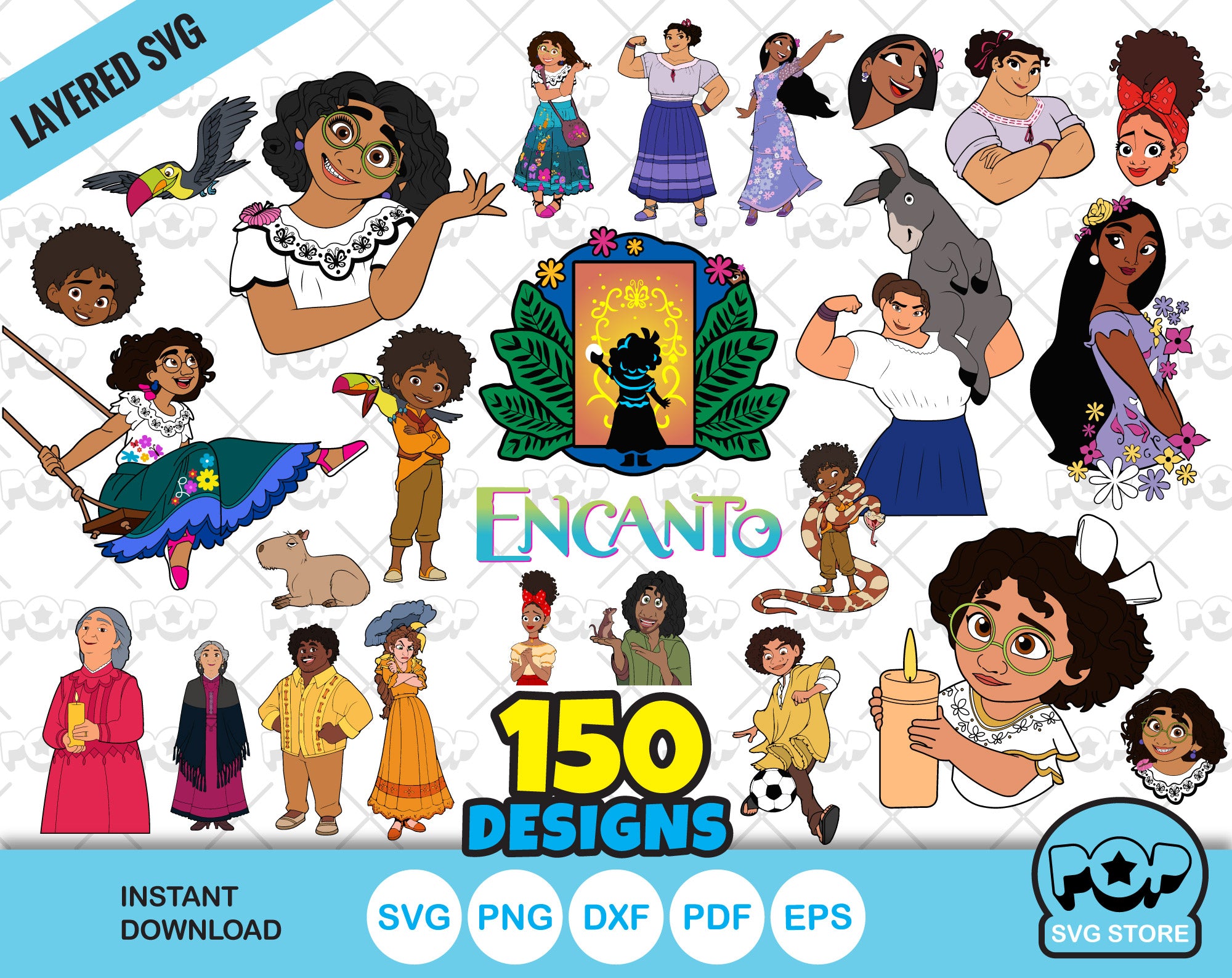Disney Encanto 80 cliparts bundle, Encanto SVG cutting files for cricut ...