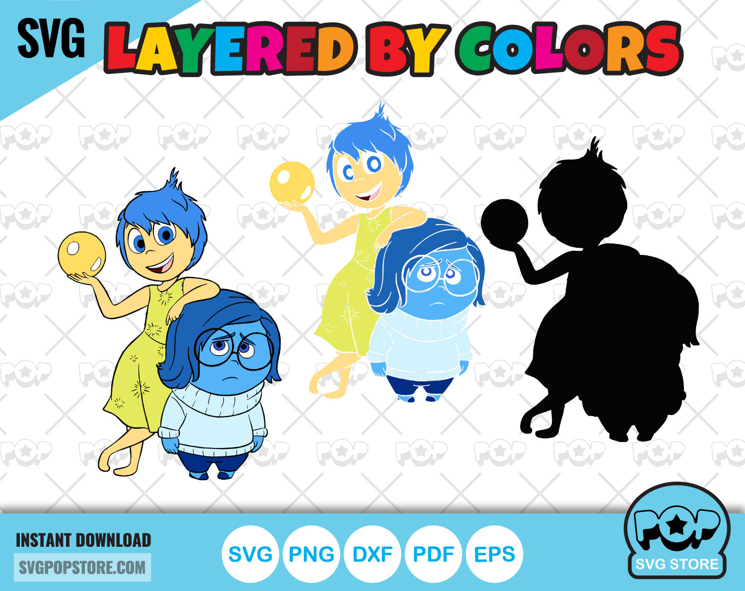 Inside Out 2 clipart set, Inside Out svg cut files for Cricut / Silhou ...