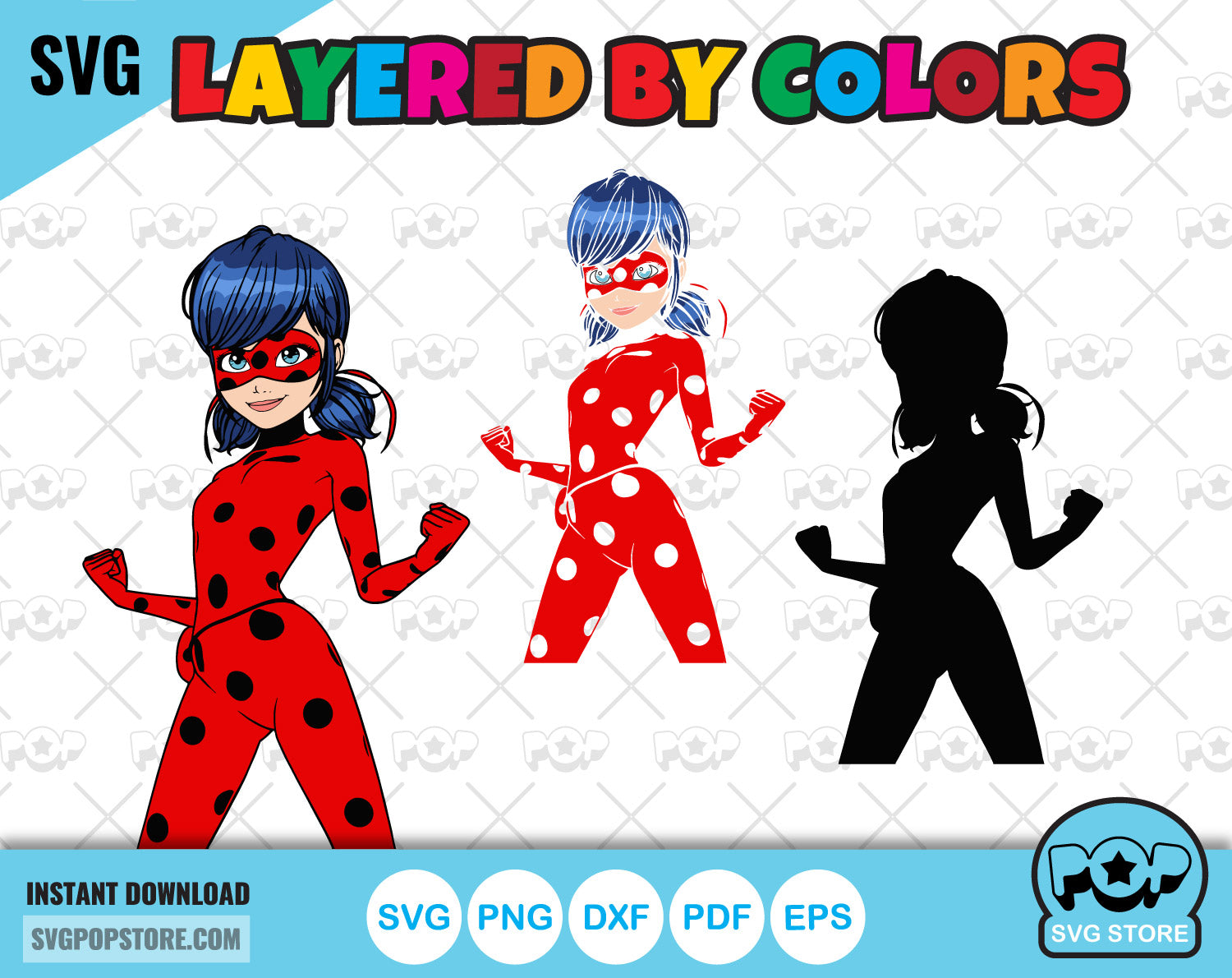 Miraculous Ladybug clipart bundle, Miraculous SVG cut files for Cricut ...