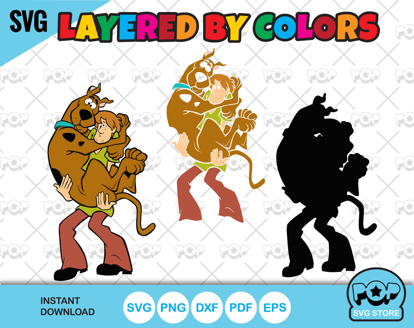 Scooby-Doo clipart bundle, SVG cut files for Cricut / Silhouette, PNG ...