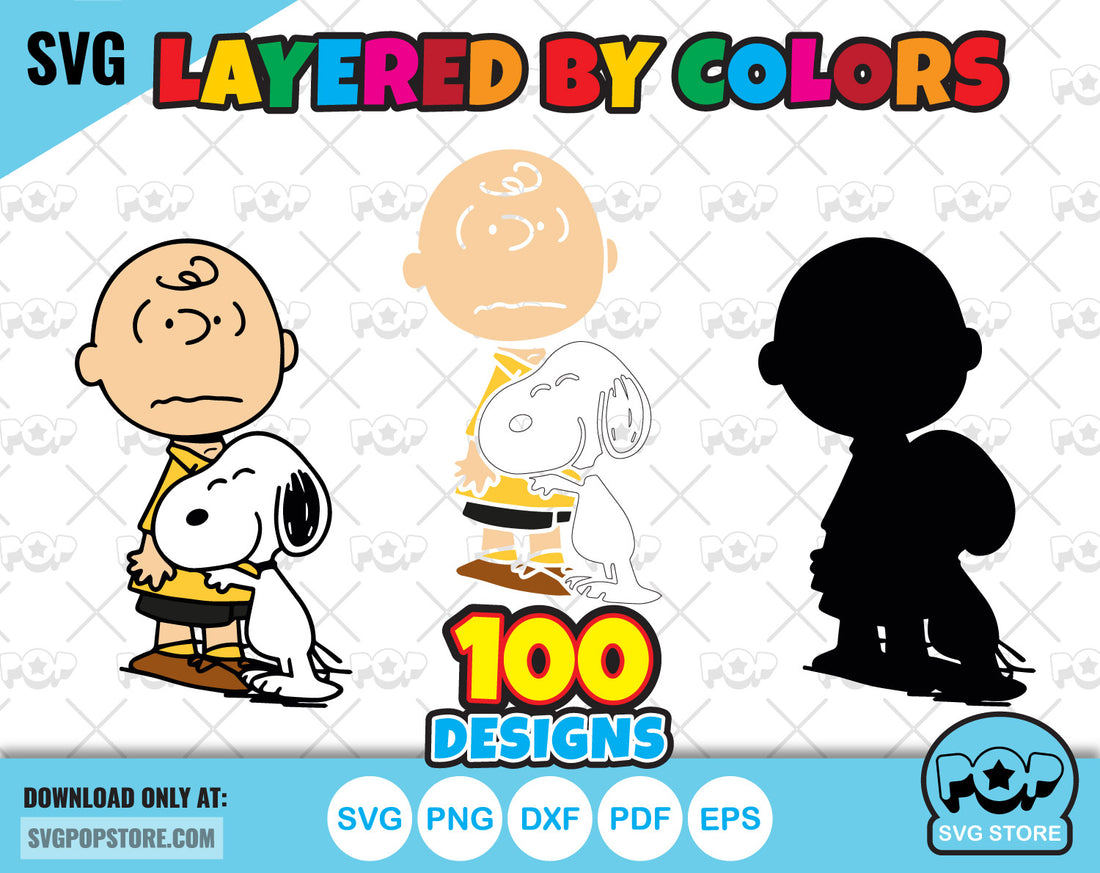 Snoopy and Peanuts 100 cliparts bundle, Snoopy svg cut files for Cricu ...