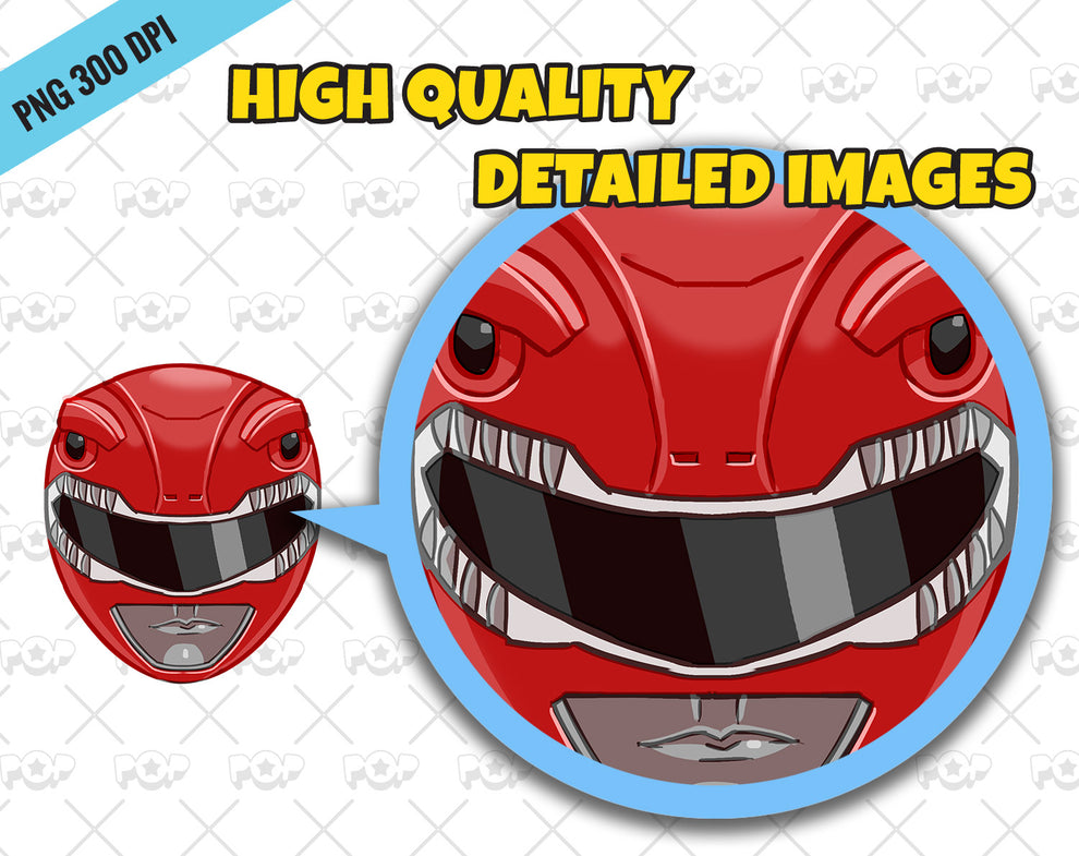 Power Rangers helmets clipart set, transparent PNG, designs for decora ...