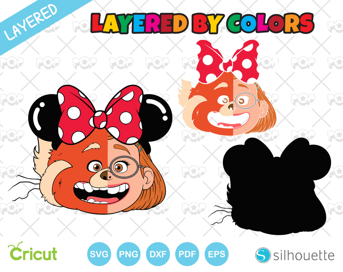 Turning Red 150 cliparts bundle, SVG cutting files for Cricut ...